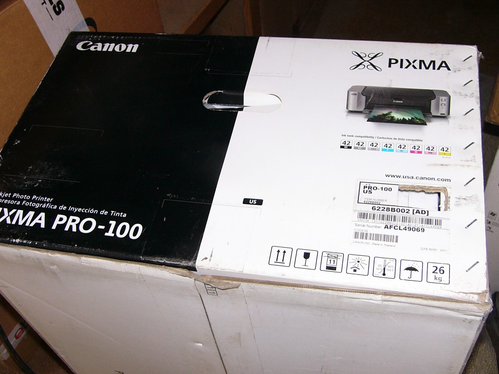 Canon PIXMA PRO-100 Inkjet Color Digital Photo Printer - 6228B002 for ...
