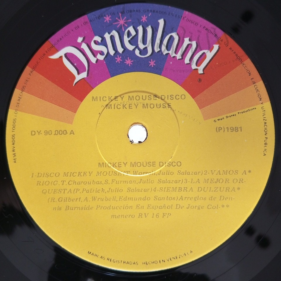 Mickey Mouse Disco [1981] Vinyl LP Electronic Funk Soul Children's ...