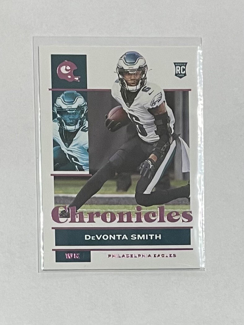 2021 Panini Chronicles DeVonta Smith PINK Foil Rookie Card RC #72 ...