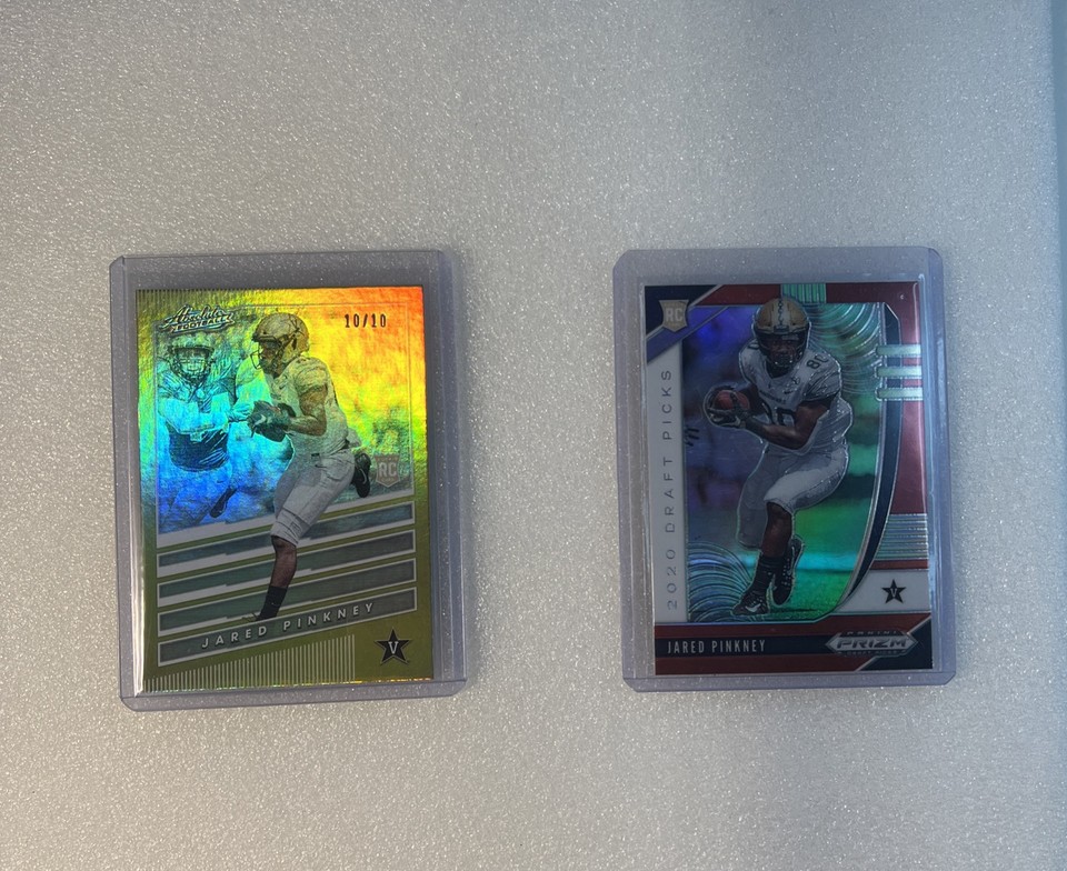 2 Jared Pinkney SSP Football Card Lot SSP #/10 Gold / Bears +2 Xtra ...