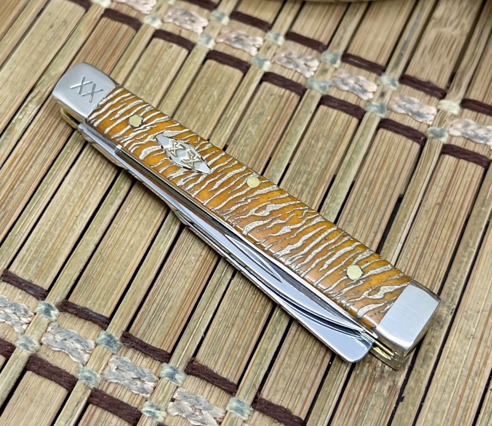 Case XX USA Persimmon Bone Gold Edition Tiger Stripe 1/500 Baby Doc ...