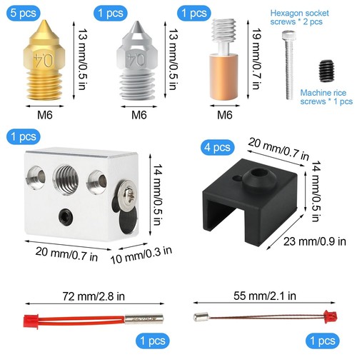 Sprite Extruder Upgrade Heater Block Kit for Creality, Ender 3 S1 Pro ...
