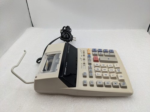 Sharp EL-1801PIII 12 Digit 2 Color Printing Desktop Calculator Tested ...