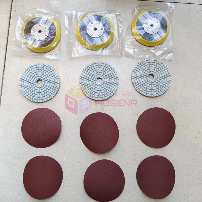 Three Heads Dustless Grinder Triangle Floor Grinding Edge Concrete ...