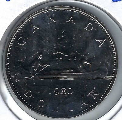 1980 Canada Proof Like QEII & Voyageur Nickel Dollar Coin! | eBay