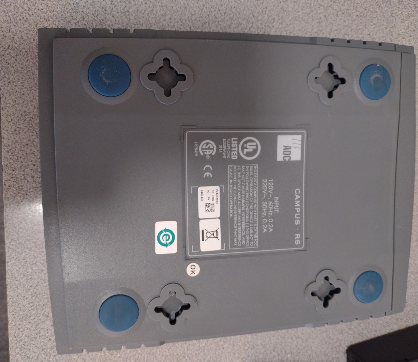 ADC Campus-rs Desktop DSL Modem Unit With 10baset Ethernet Bridge for ...