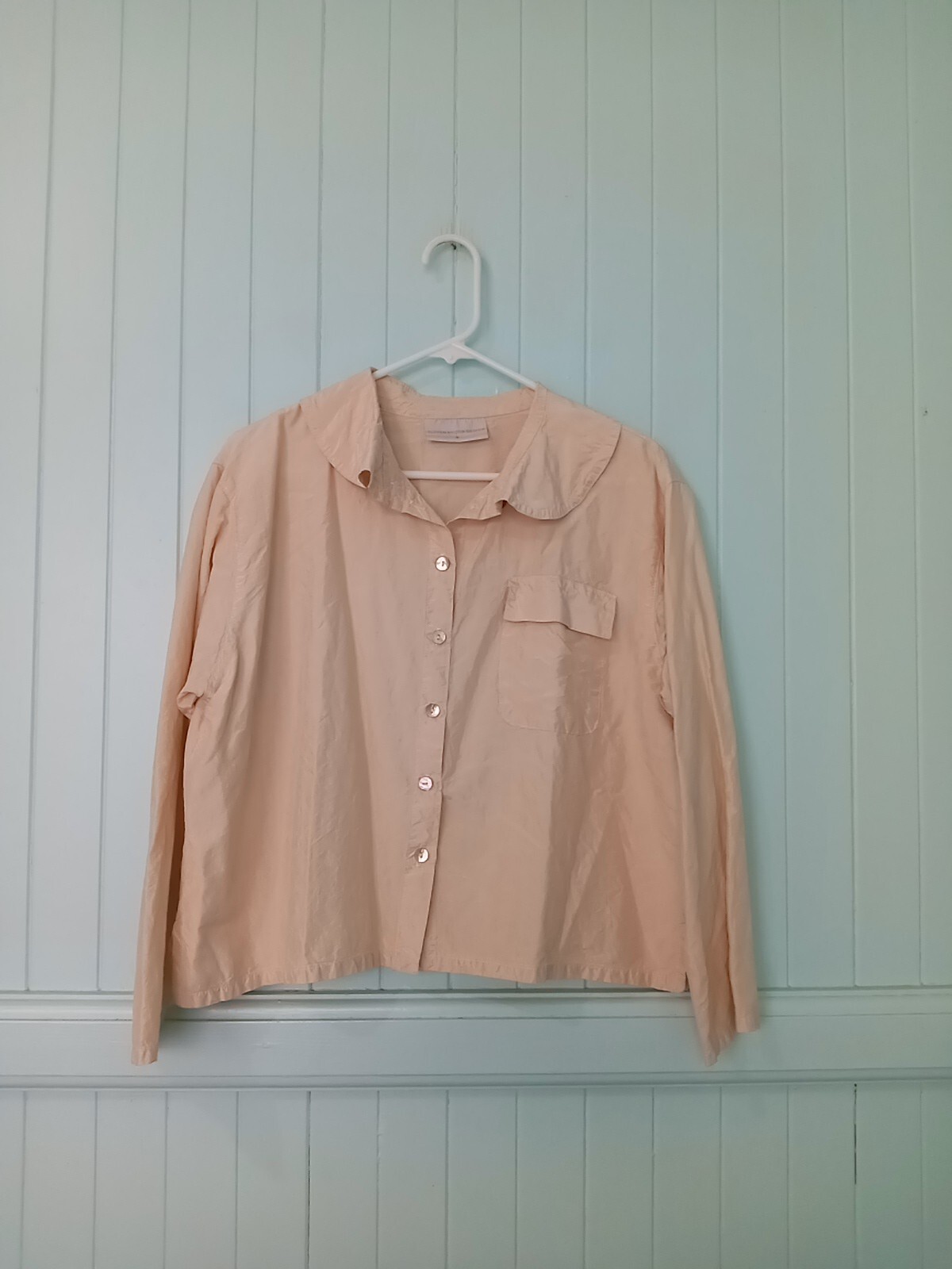 Eleven Stitch Design Silk Blouse Long Sleeve Cropped … - Gem