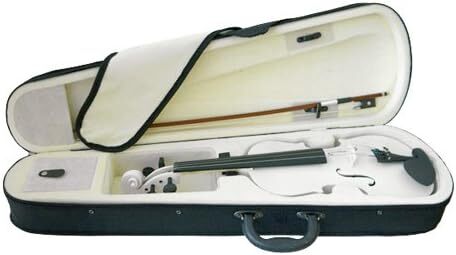 Mendini 16-Inch MA-White Solid Wood Viola W/ Case, Bow, Rosin, Bridge ...