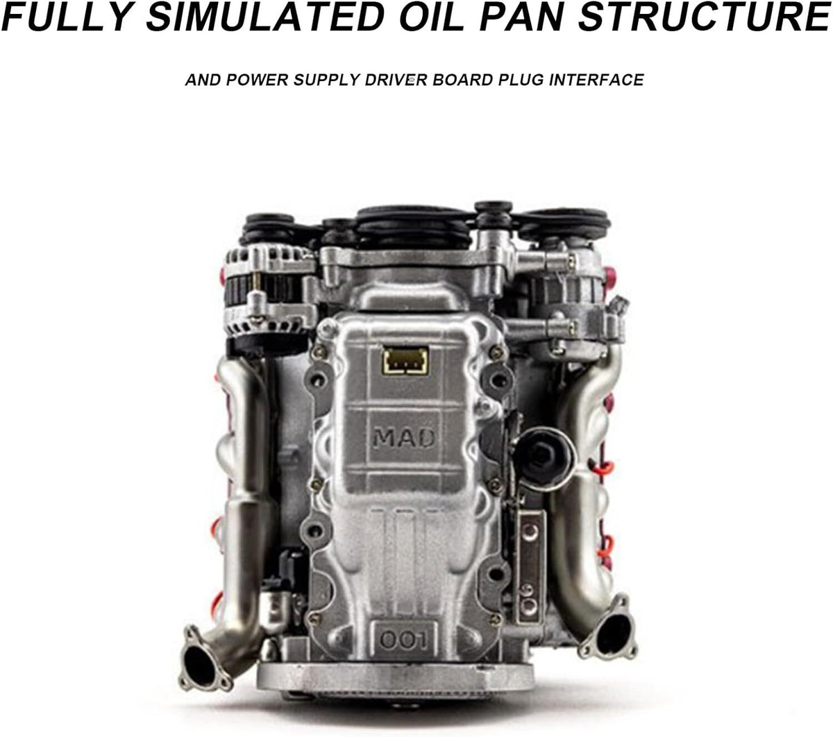 Cison Engine Cison 1/6 Scale V8 Engine Model Kit - 44cc Water-Cooled ...