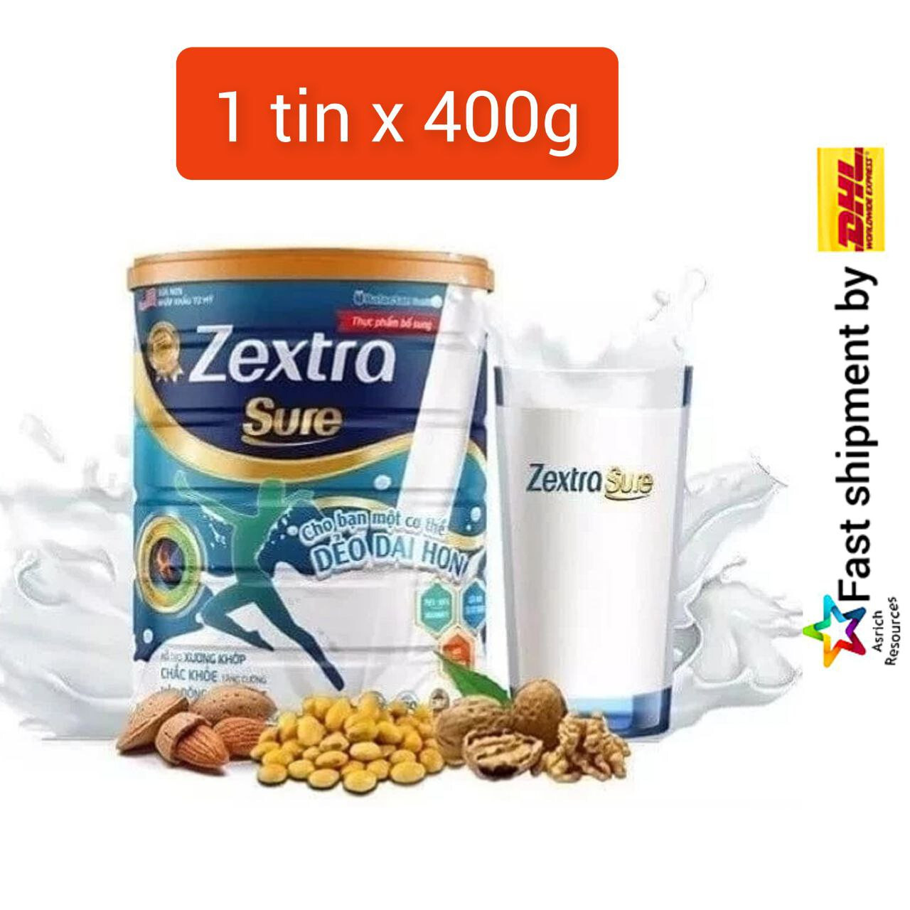 1 Can Zextra Sure Milk Knee Pain Back Pain (400g) Back Pain Strengthen ...