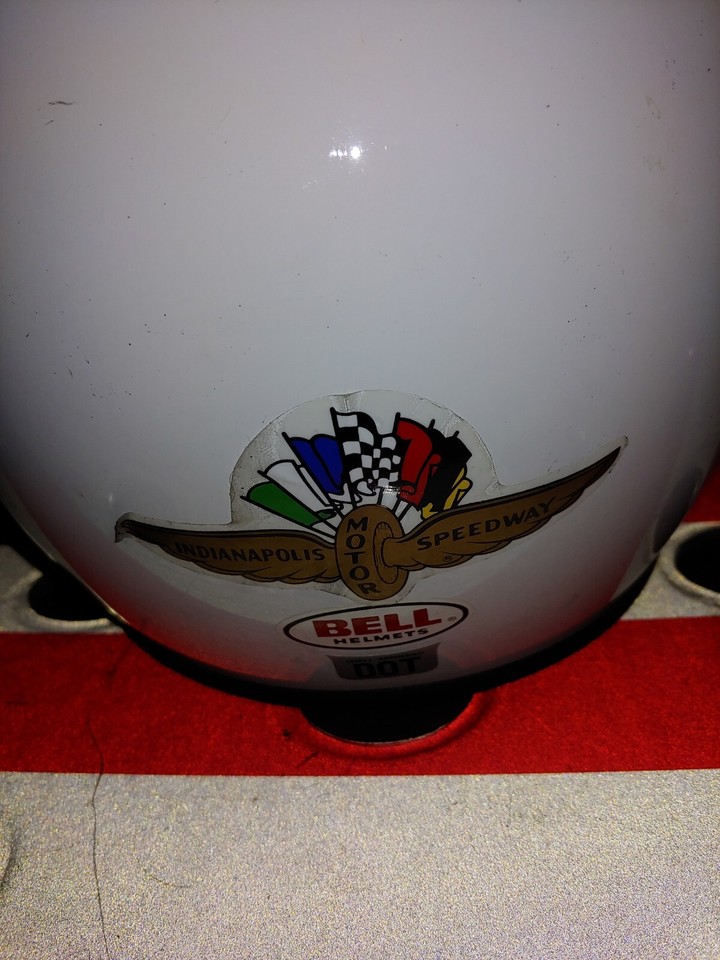 Vintage Bell helmet 1990 signed autographed Roger Ward Bobby Unser al ...