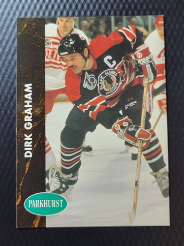 1991 Pro Set Parkhurst DIRK GRAHAM Chicago Blackhawks Hockey NHL Card ...