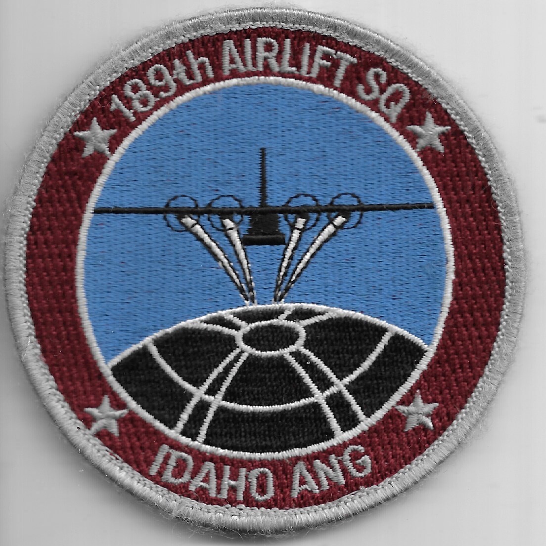 USAF PATCH 189 AIRLIFT SQUADRON USED ON VELKRO US AIR FORCE SQUADRON ...