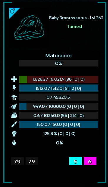ARK Survival Ascended TOP STATS Galaxy Brontosaurus | Bronto PC/XBOX ...