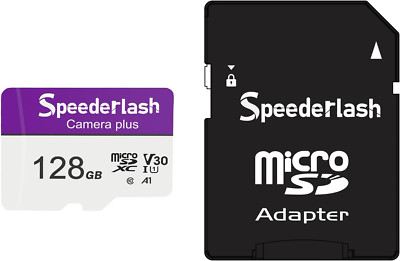 Micro SDXC Memory Card 128GB, Camera plus TF Card with Adapter, up to ...