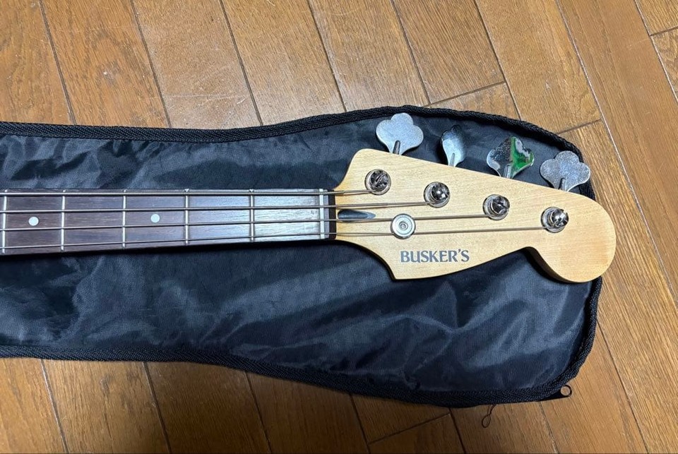 Busker'S Electric Bass Red With Case | eBay