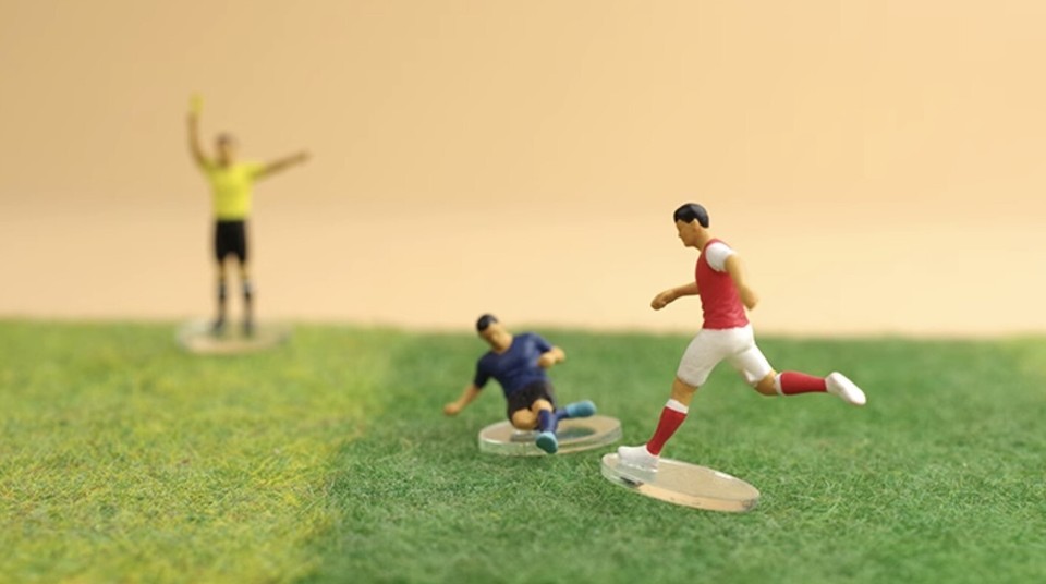 1:64 Painted Figure Model Miniature Resin Diorama Soccer Football ...