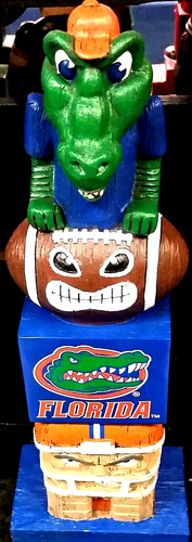 Florida Gators Tiki Totem Pole Garden Statue | eBay