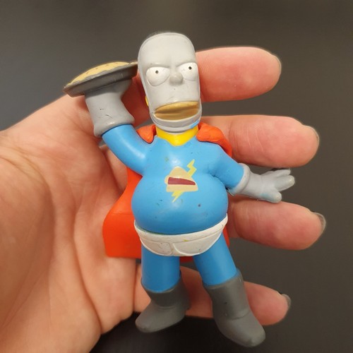 THE SIMPSONS Homer Simpson Pie Man Action Figure (2006) 10cm/4" FOX ...