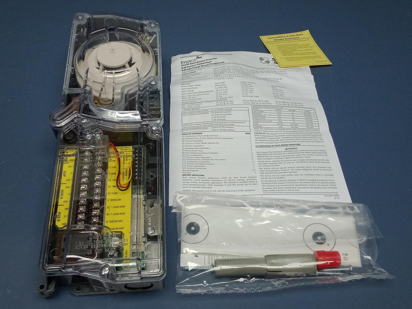 System Sensor D4120 - Universal 4 Wire Photoelectric Smoke Detector ...