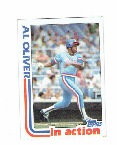 Al Oliver In Action Texas Rangers #591 Topps 1982 #Baseball Card | eBay
