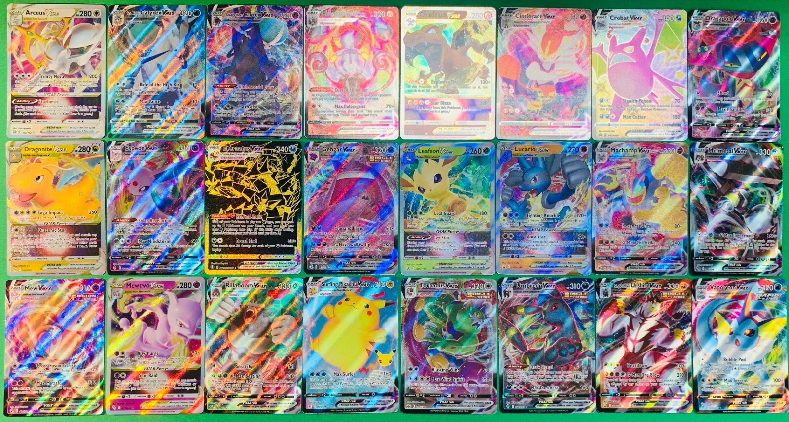 Buy Pokemon Official Tcg Card Lot 100 Cards + 1 Ultra Rare V Vmax Or ...