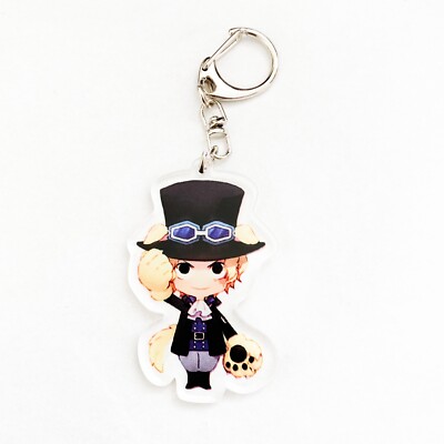 Anime One Piece Acrylic Sabo Cat Keychain | eBay