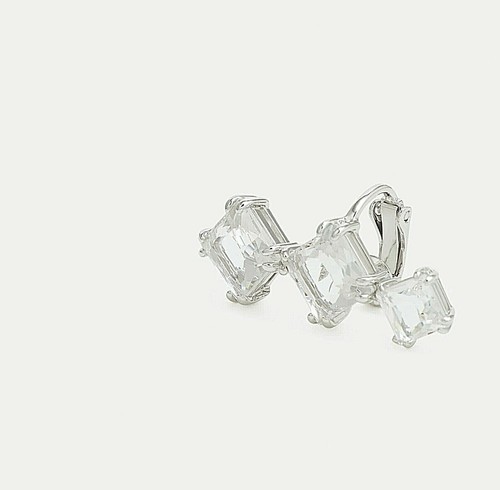 New Gift Box SWAROVSKI 5602782 Rhodium Asymmetrical Millenia ear cuff ...