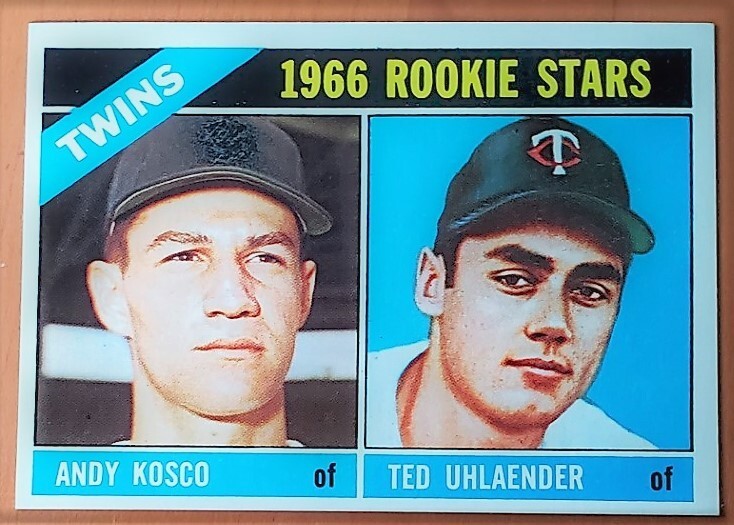 Andy Kosco Ted Uhlaender 1966 Topps Rookie Stars #264 Minnesota Twins ...