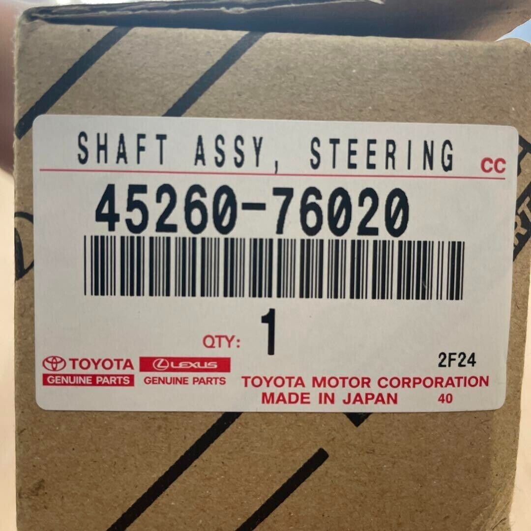 TOYOTA LEXUS GENUINE 45260-76020 CT200H Steering Intermediate Shaft OEM ...