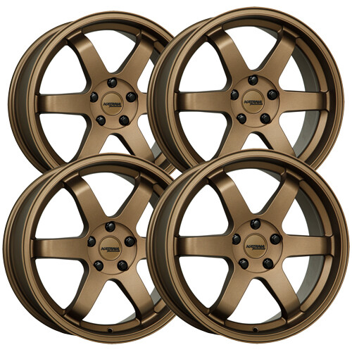 (Set of 4) Katana Racing KR08 17x7.5 5x4.5" +40mm Bronze Wheels Rims 17 ...