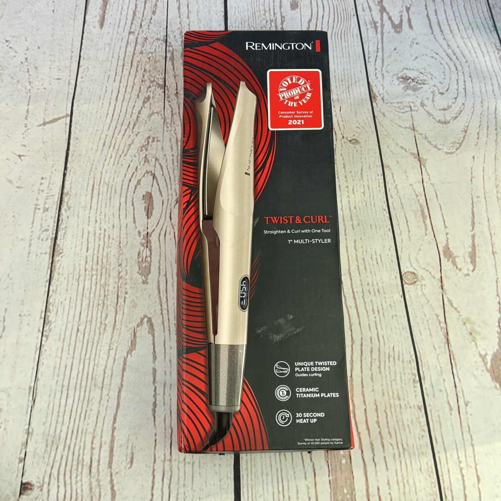 Remington Pro 1" Multi-Styler Twist & Curl Straightener Curling Iron ...