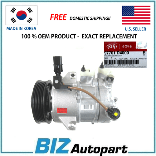 GENUINE !! A/C COMPRESSOR W/ CLUTCH FOR KIA 2018~ K5 OPTIMA 97701-D4000 ...