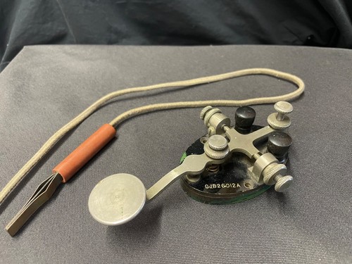 RARE! Morse Code Radio Telegraph CW Naval Straight Key + Vibroplex ...