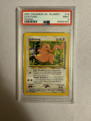 2001 Pokemon Lickitung Non Holo Southern Islands Promo 16/18 - PSA 9 ...