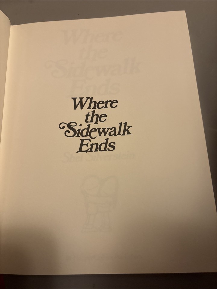 Where The Sidewalk Ends & Everything On It Shel Silverstein Leather ...
