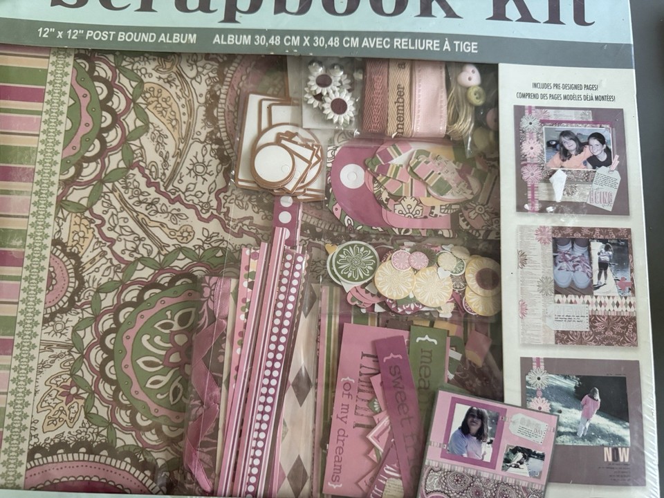 NEW WT COMPLETE SCRAPBOOK KIT 12X12 ALBUM EMBELLISHMENTS 1200+ PCS $100 ...