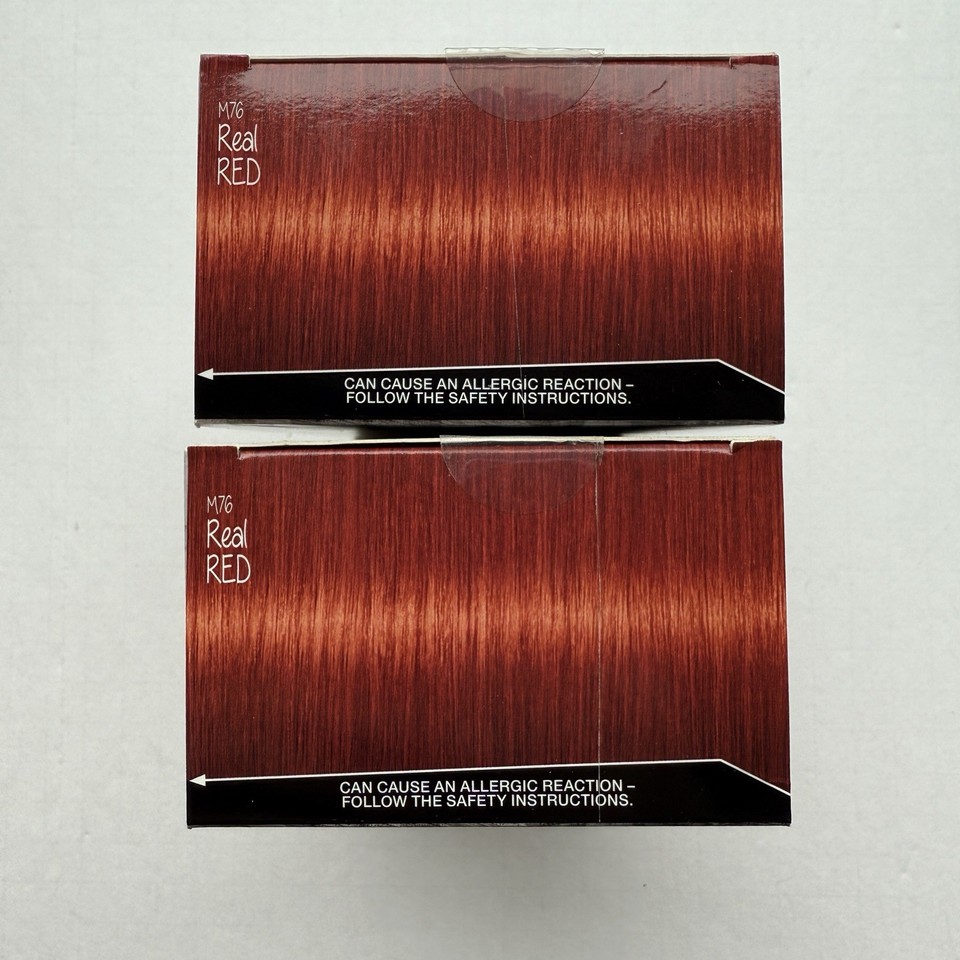 (2) Got2b Metallic Permanent Hair Color Metallic Real Red M76 ...