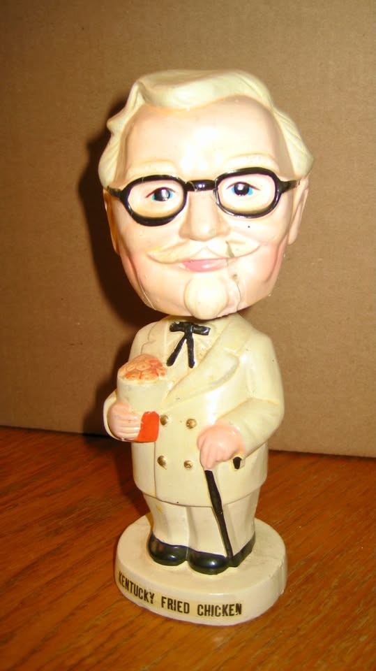 RARE VINTAGE ORIGINAL 1960'S KFC COL. SANDERS BOBBLE HEAD | eBay