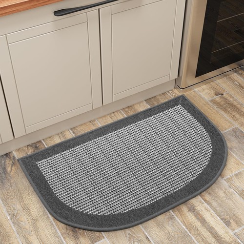 Kitchen Mats for Floor, Kitchen Rugs Non Slip Washable, Half Circle ...
