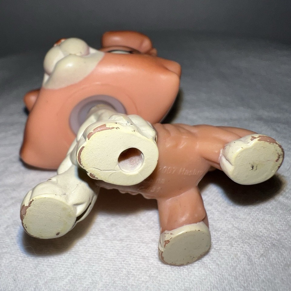 Littlest Pet Shop LPS Red Collie Dog Blue Eyes Clear Neck Peg, 2007 ...