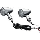 Kuryakyn 2508 Chrome Torpedo Front Indicator Turn Signal Lights Amber ...