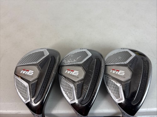 Set Of Three Taylormade M6 Hybrids 3 4 5 Fujikura Atmos Graphite ...
