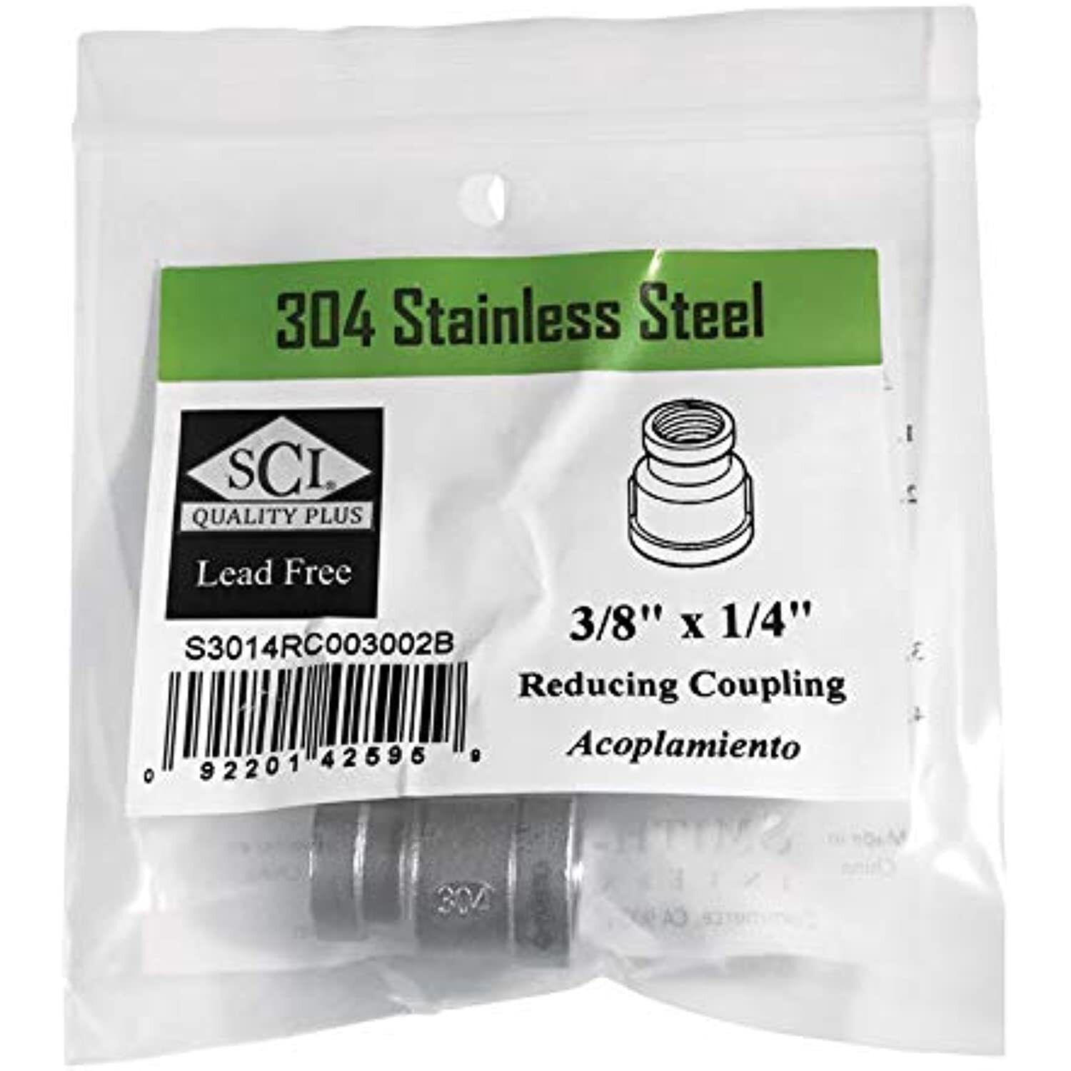 REDC COUPLING 3/8X1/4"SS | eBay