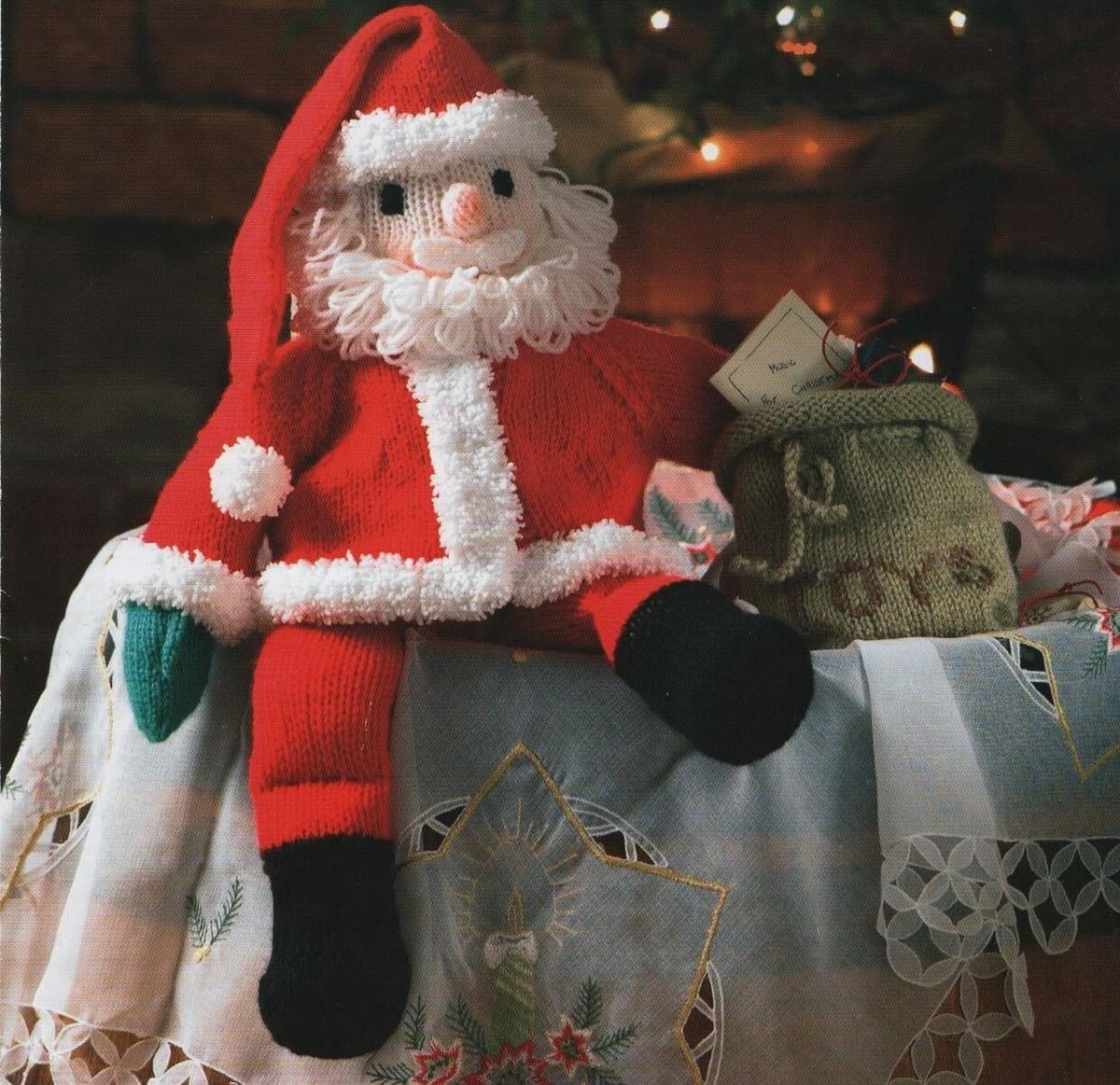 Father Christmas Knitting Pattern Santa And Snowman Topsy Doll