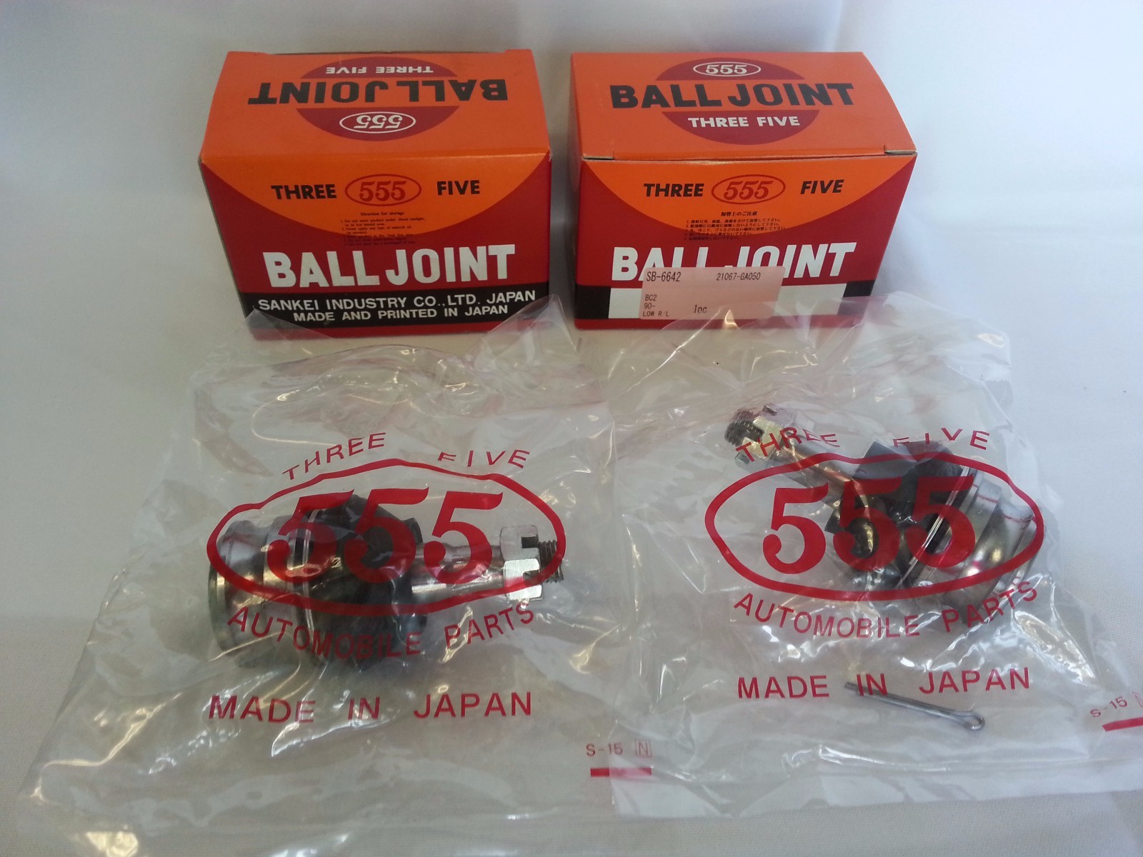 Sankei 555 Suspension Ball Joint Front Upper Set of 2 Made in Japan ...