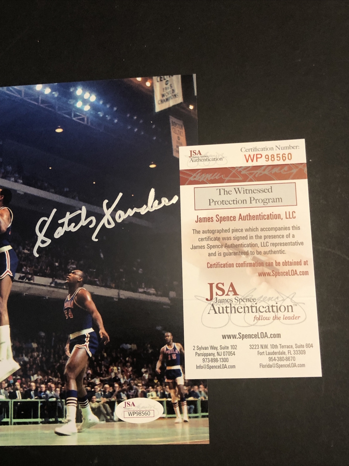 JSA Tom Satch Sanders Autographed 8x10 Signed Photo JSA AUTHENTICATED ...