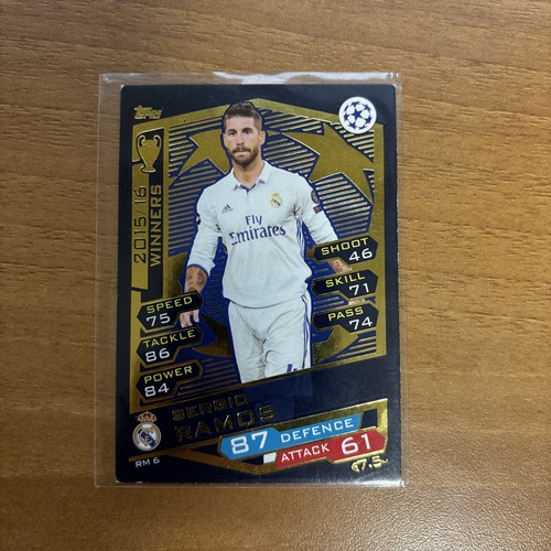 2016-17 Topps Match Attax UCL Real Madrid Sergio Ramos #RM13 Winners ...