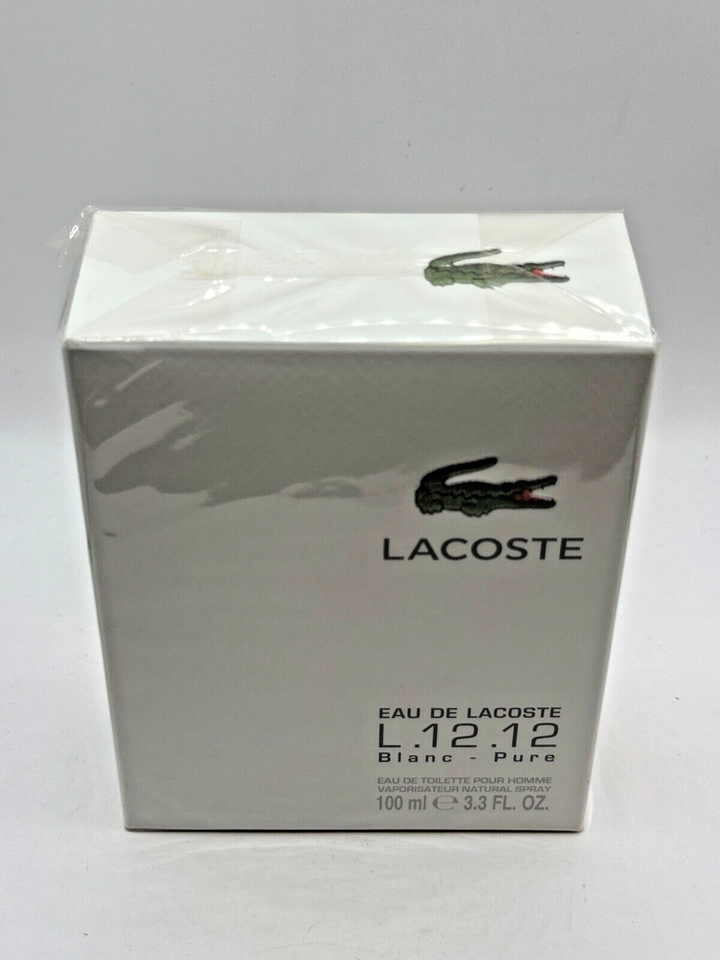 EAU DE LACOSTE L.12.12. BLANC-PURE BY LACOSTE 100ML EDT SPRAY (NEW W ...