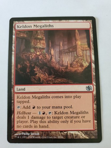 MTG Magic The Gathering Card Keldon Megaliths Land Duel Decks Jace vs ...